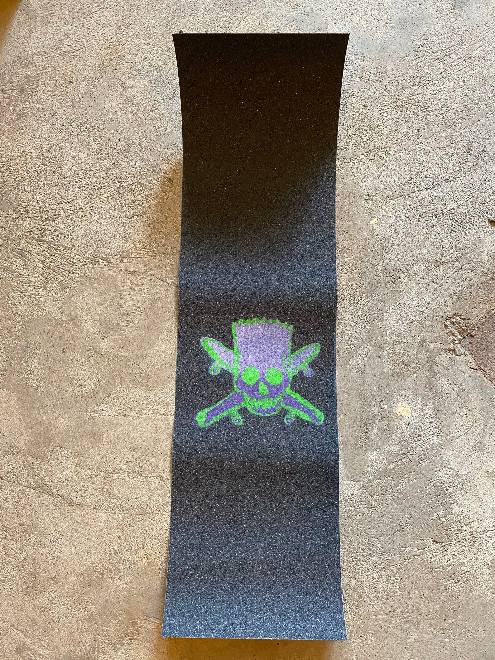 Bart Simpson Fourstar Skull Griptape - Etsy