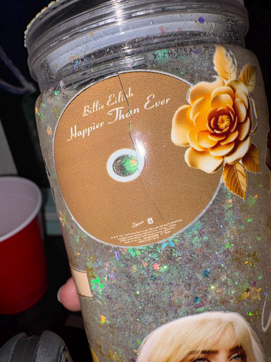 Billie Eilish Snow Globe Cup (a Bit of a Mess up Look at Image ...