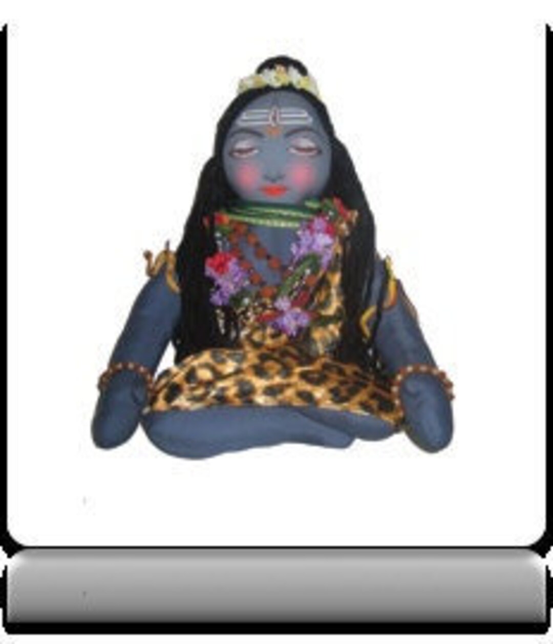 Blue Shiva Doll with Rudra beads and snakes 19 separate - Etsy Italia