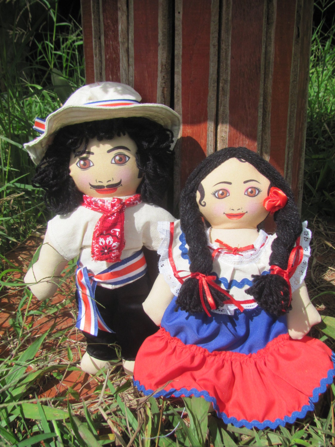 Costa Rican Dolls Munecas Campesinos Ticos - Etsy