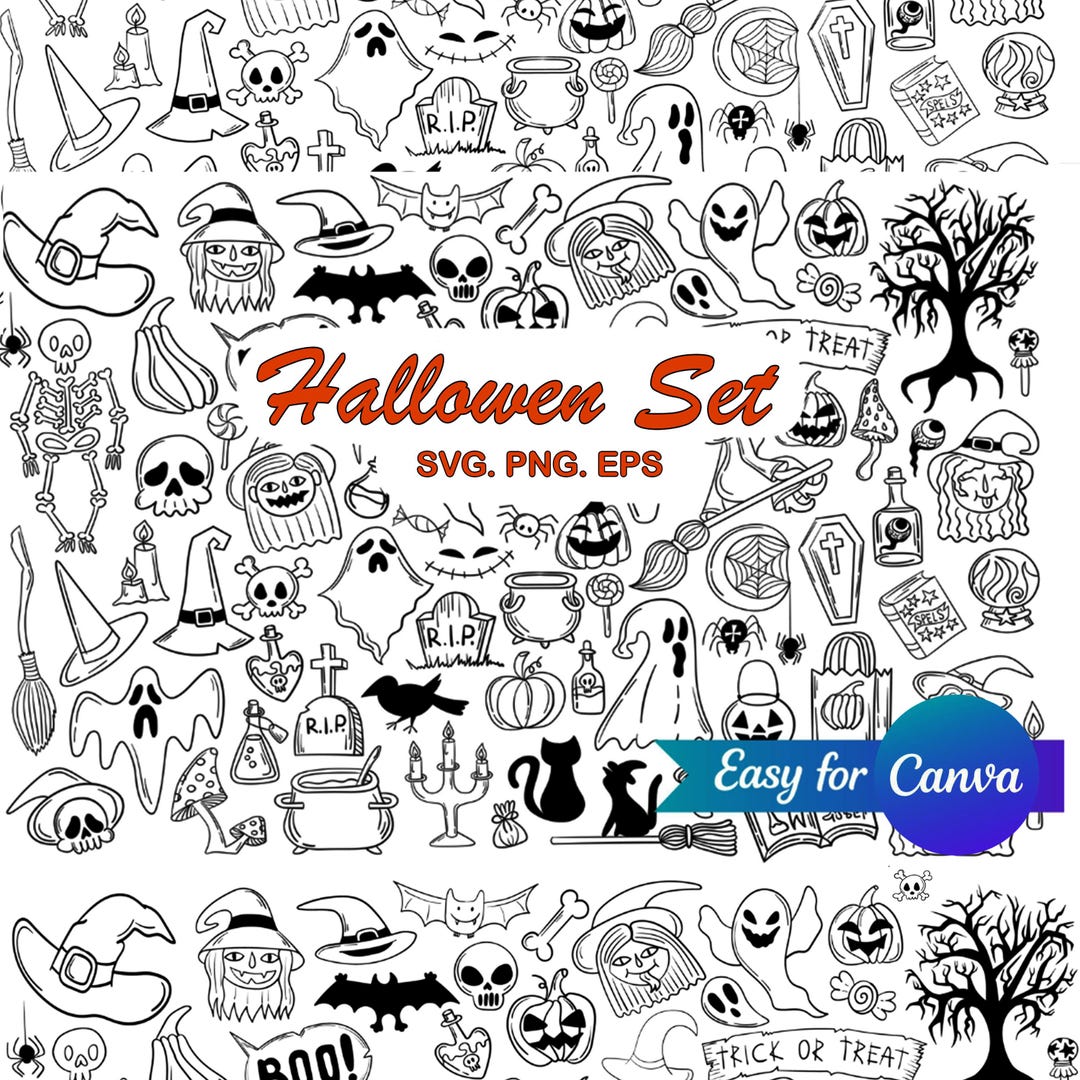 Halloween SVG Bundle, Halloween Character SVG Pack ,halloween SVG Mega ...