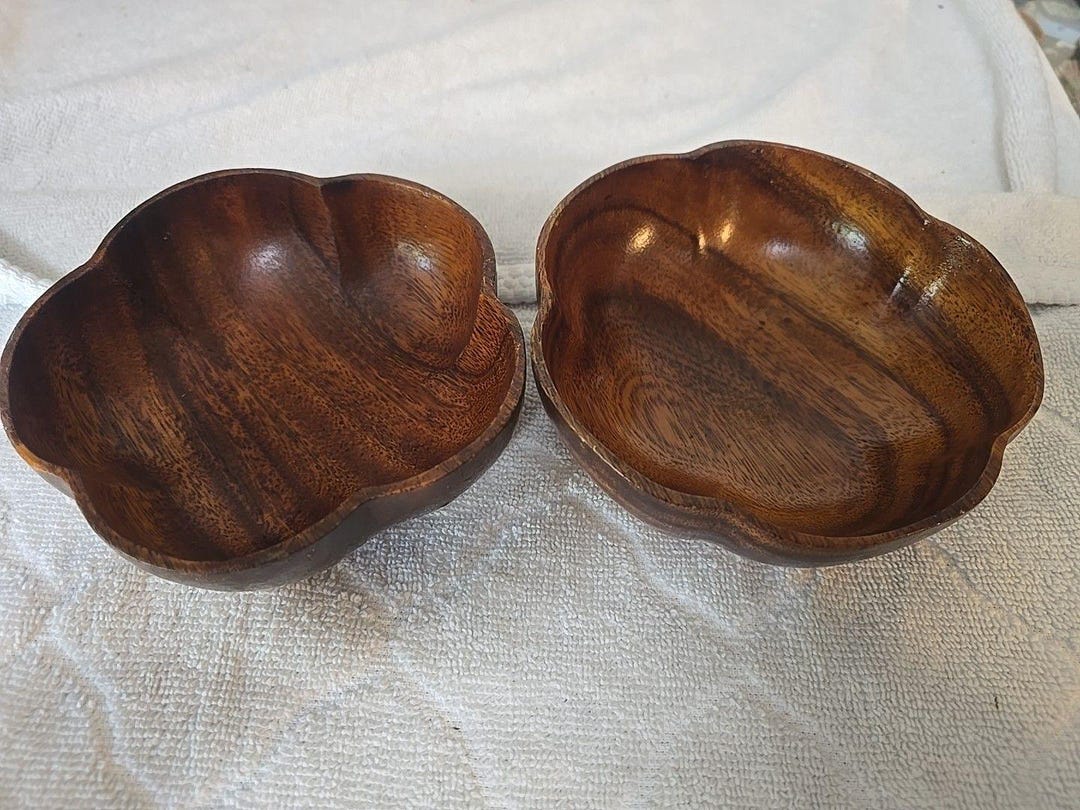 Vintage Leilani Monkey Pod Wood Salad Bowl Hand Crafted - Etsy Canada