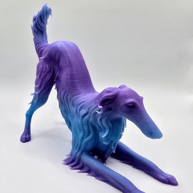 Borzoi Porcelain Figurine - Etsy