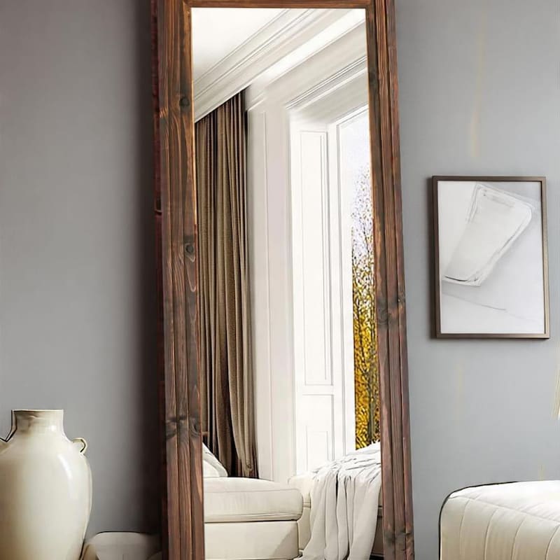 Large Wood Vintage Mirror - Etsy