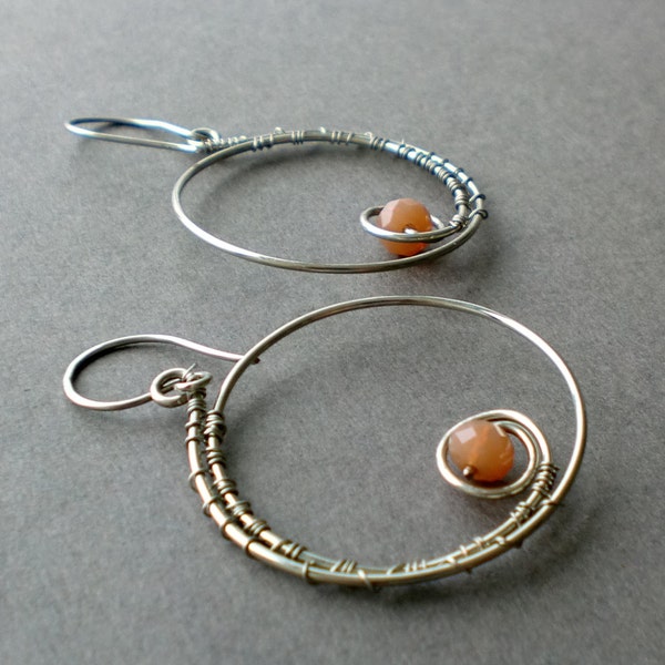 Hammered Wire Earrings - Etsy
