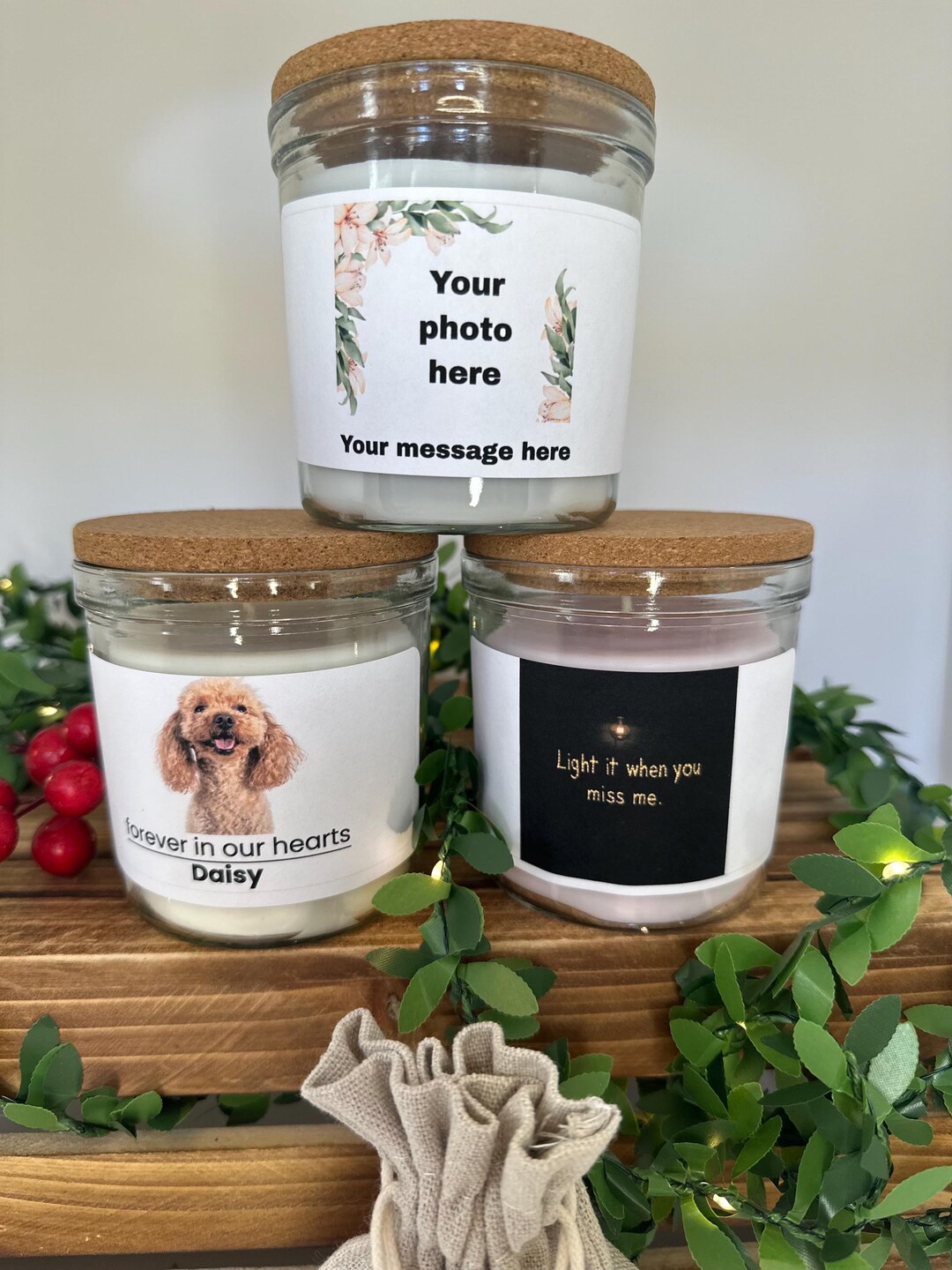 Personalized Scented Candle | Custom Candle With Name | Cozy Vanilla ...