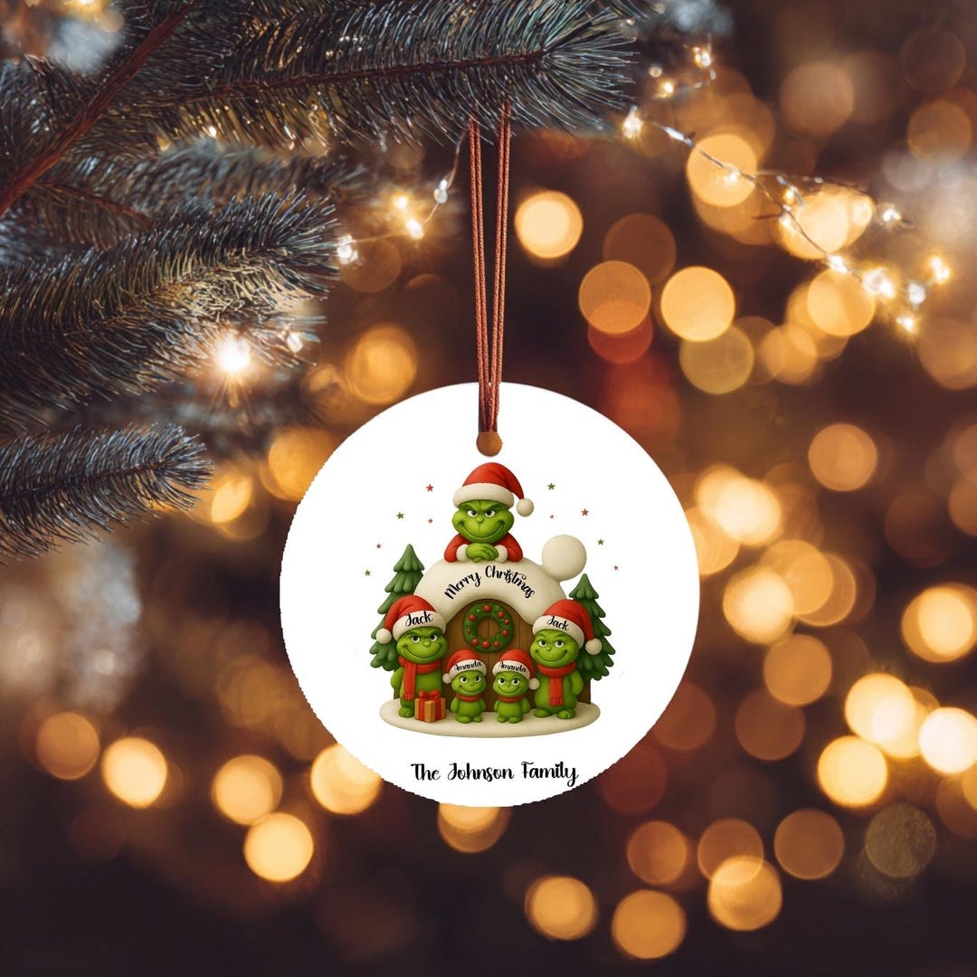 Family Holiday Ornament – Custom Names Fall Season Keepsake Gift - Etsy