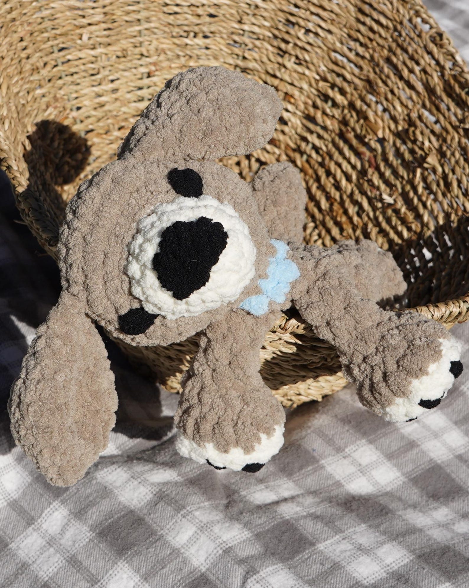 Hand Crochet Small Dog Stuffed Animal Soft and Fluffy - Etsy