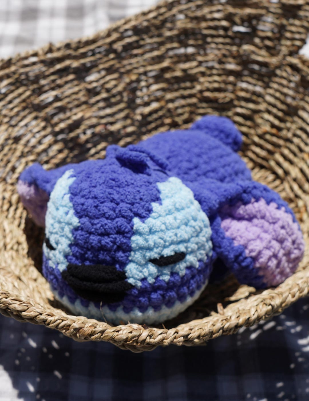 Hand Crochet Laying Stitch Inspired Stuffed Animal - Etsy