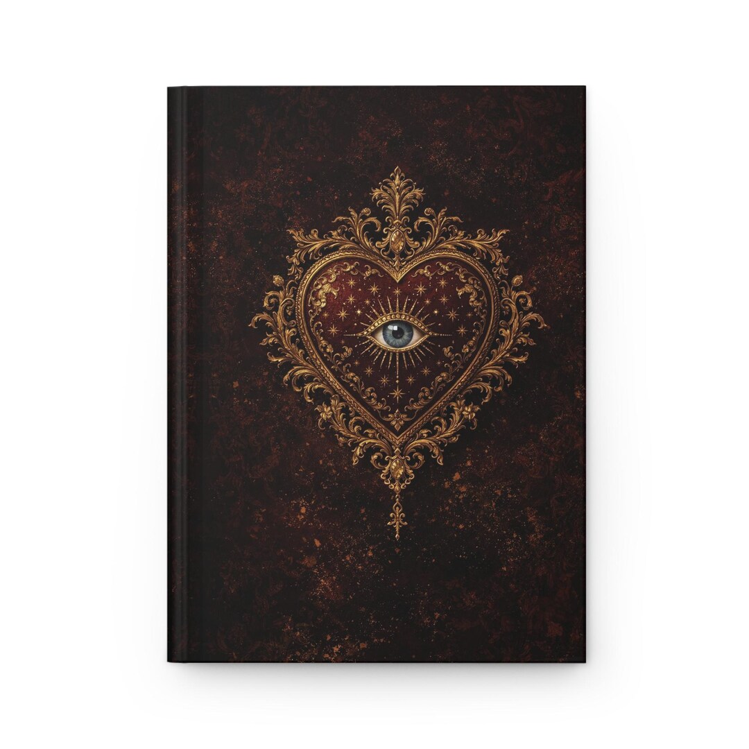 All-seeing Heart Eye Journal Hardcover | Gothic Victorian Notebook - Etsy