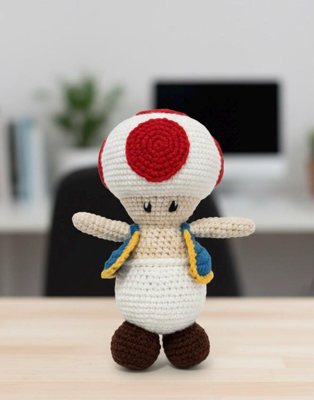 Toad With Removable Vest, From Mario World - 10 Inch Keepsake - Etsy
