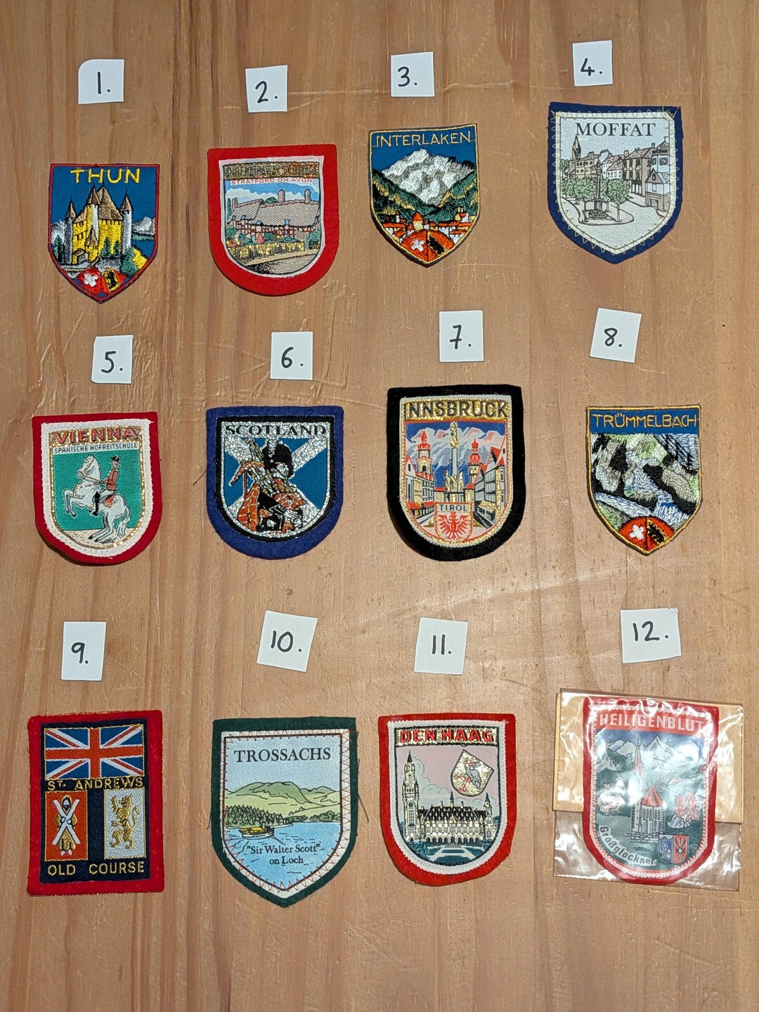 Vintage Collectable 1970's/1980's Cloth Fabric Patches / Embroidered ...