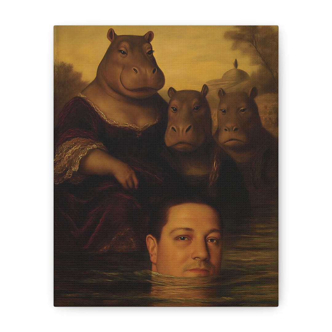 Sal Impractical Jokers Motto Motto Victorian Painting Gag Gift Hippo ...