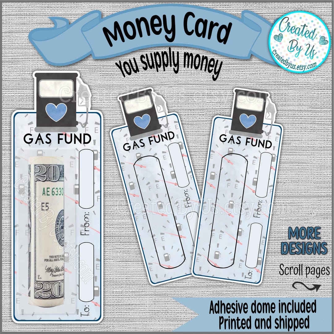 Fuel Money Card Gift Gas Money Card Holders Birthday Present Money ...