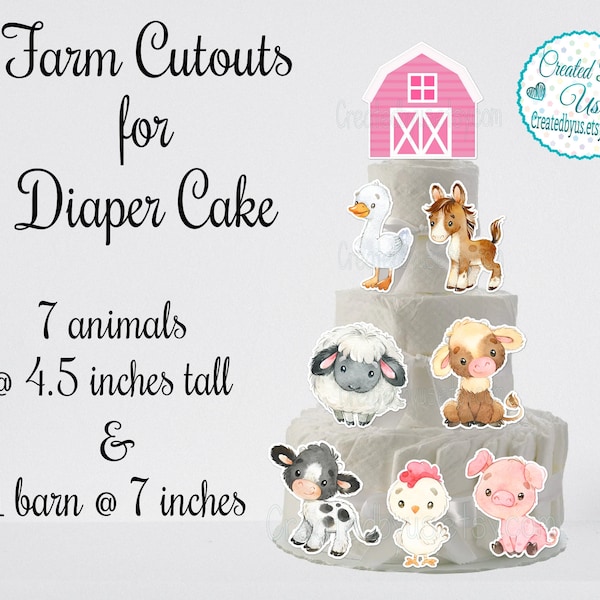 Farm Diaper Cake - Etsy