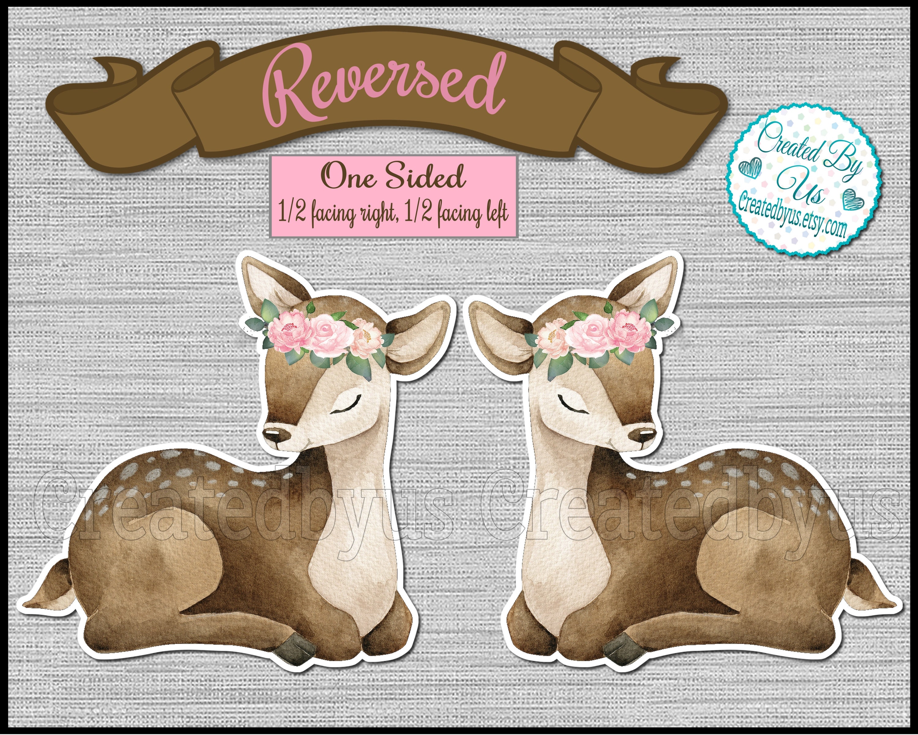 Girl Baby Deer Cutouts Party Decorations Oh Deer Baby Shower Baby Deer ...