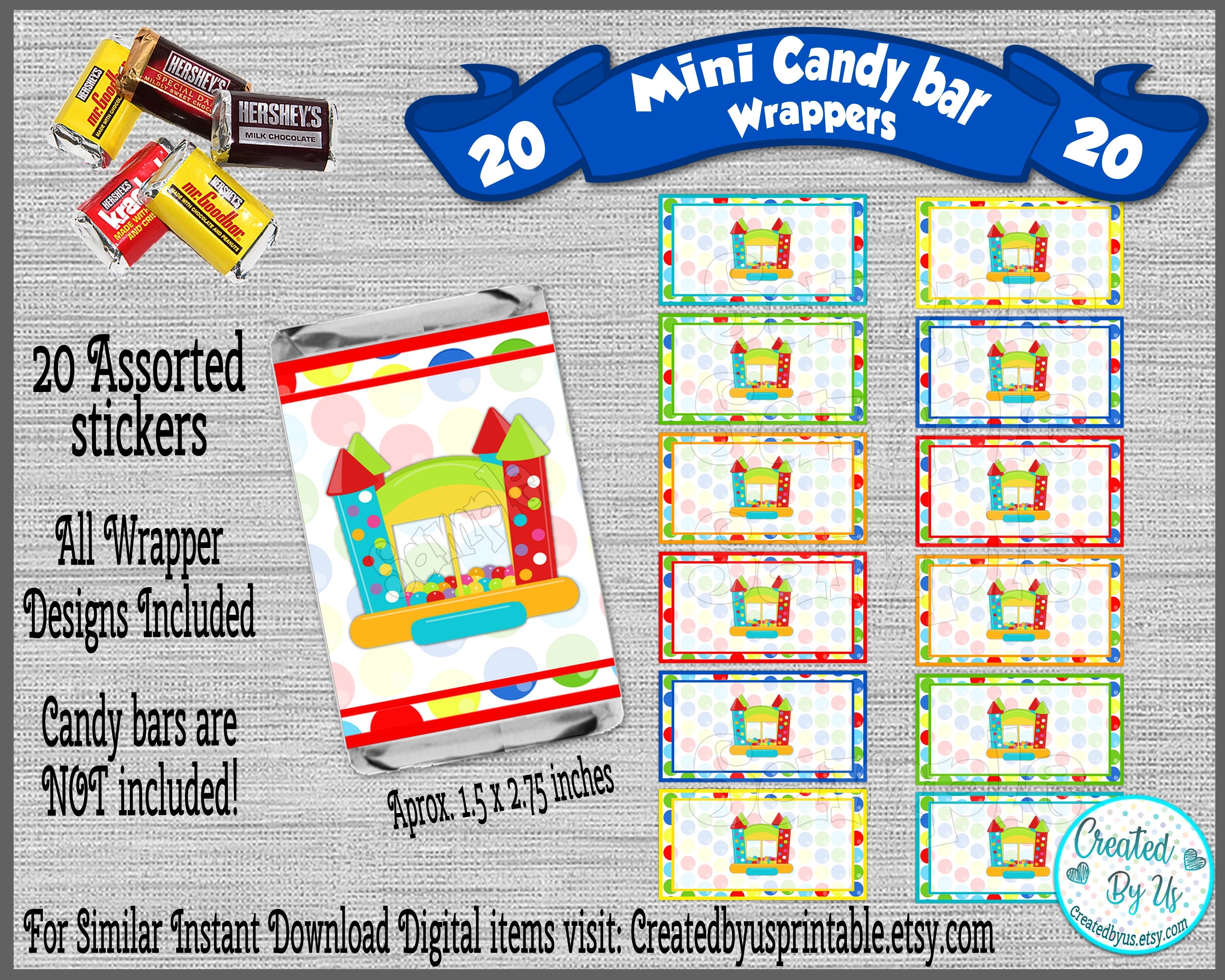 Birthday Labels For Candy Bar