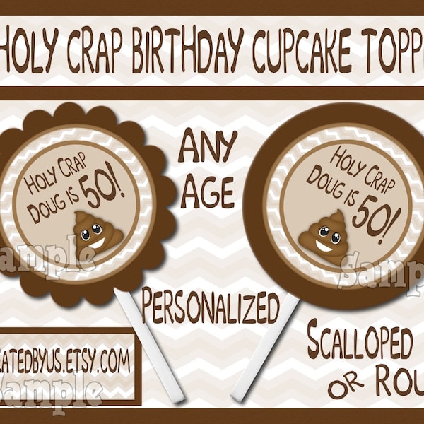 Poop Cake Toppers - Etsy