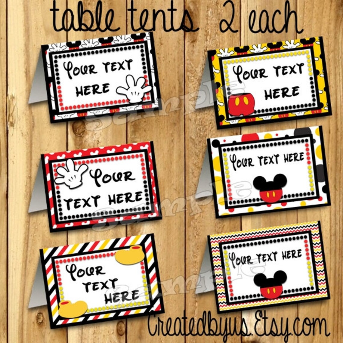 Mouse Tent Cards Name Cards Table Place Cards Table - Etsy