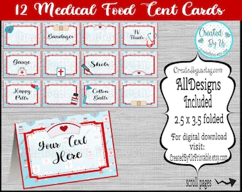 Nursing Party Food Labels - Etsy