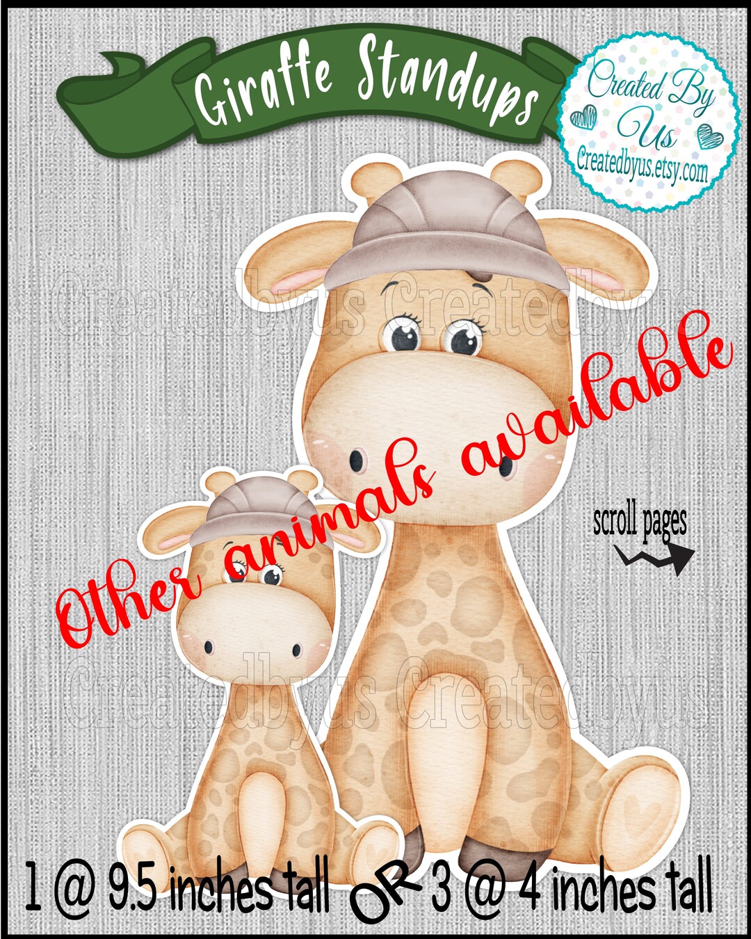 Jungle Safari Stand up Cutouts for Party Decorations Jungle Baby Shower ...