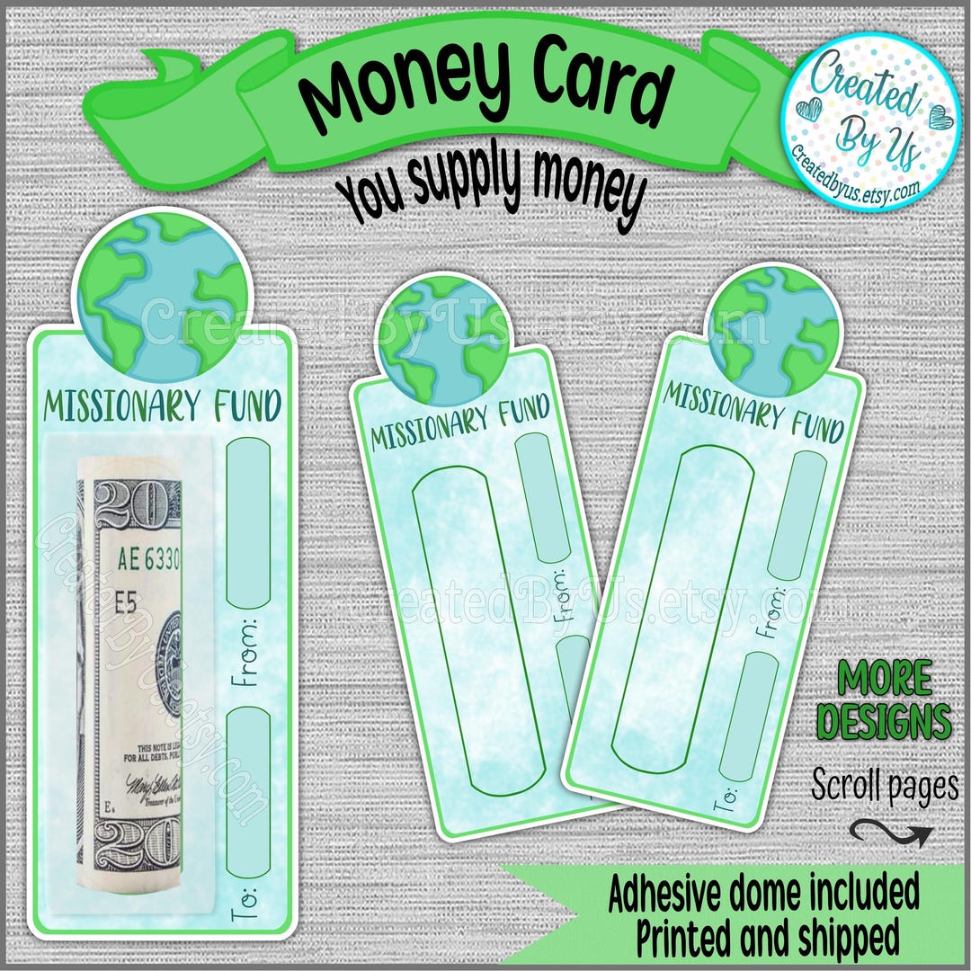 Missionary Farewell Gift Missionary Money Card Holder Missionary Money ...
