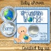 Around the World Scratch off Cards Baby Girl Shower Game Scratch Tags ...