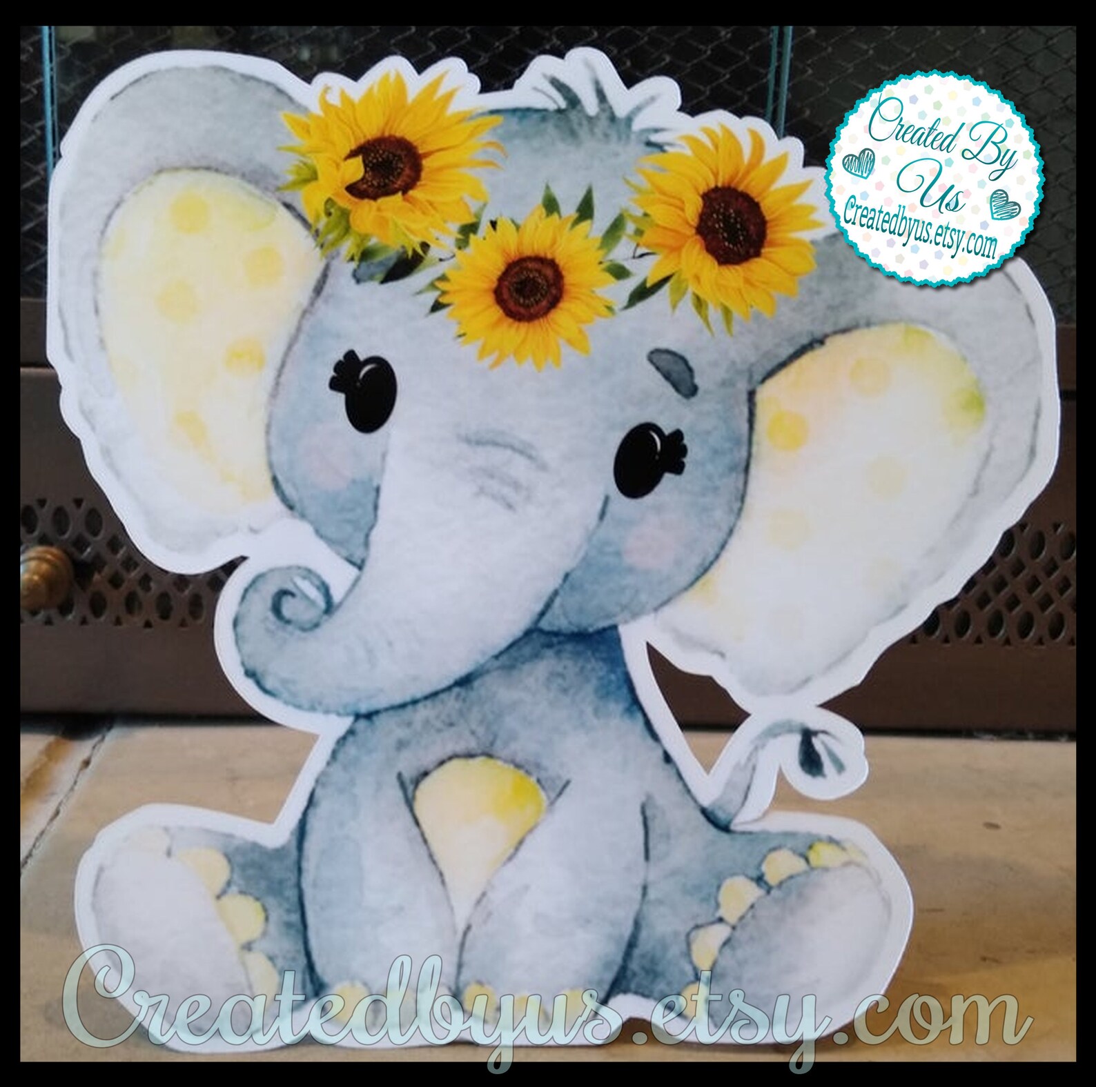 Girl Baby Elephant Stand up Cutouts Party Decorations Girl - Etsy