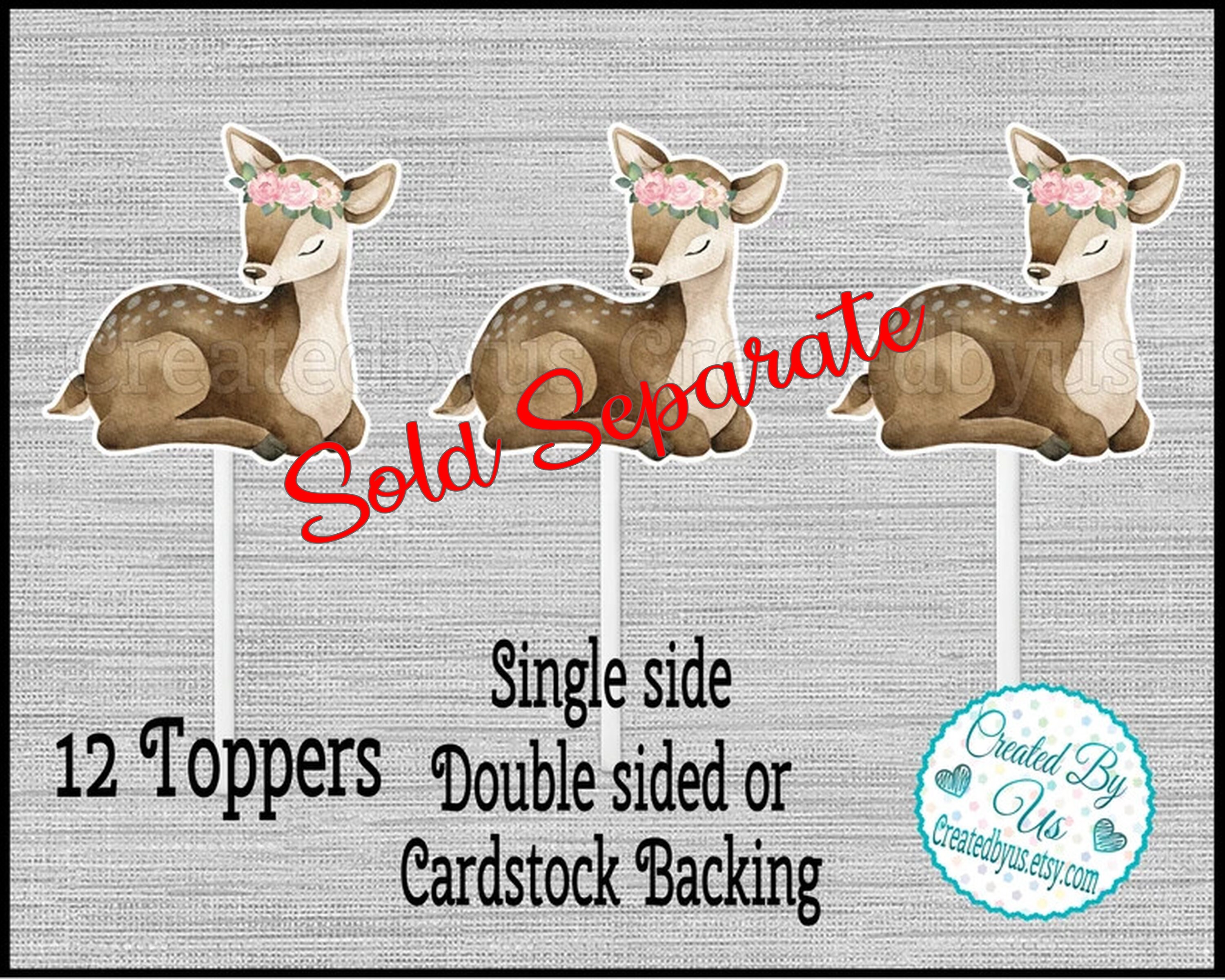 Girl Baby Deer Cutouts Party Decorations Oh Deer Baby Shower Baby Deer ...