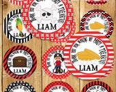 Pirate Boy Birthday Stickers Party Favor Tag Thank You Tags - Etsy