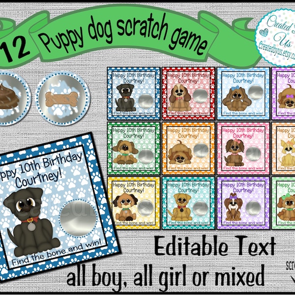 Custom Scratch off Card - Etsy