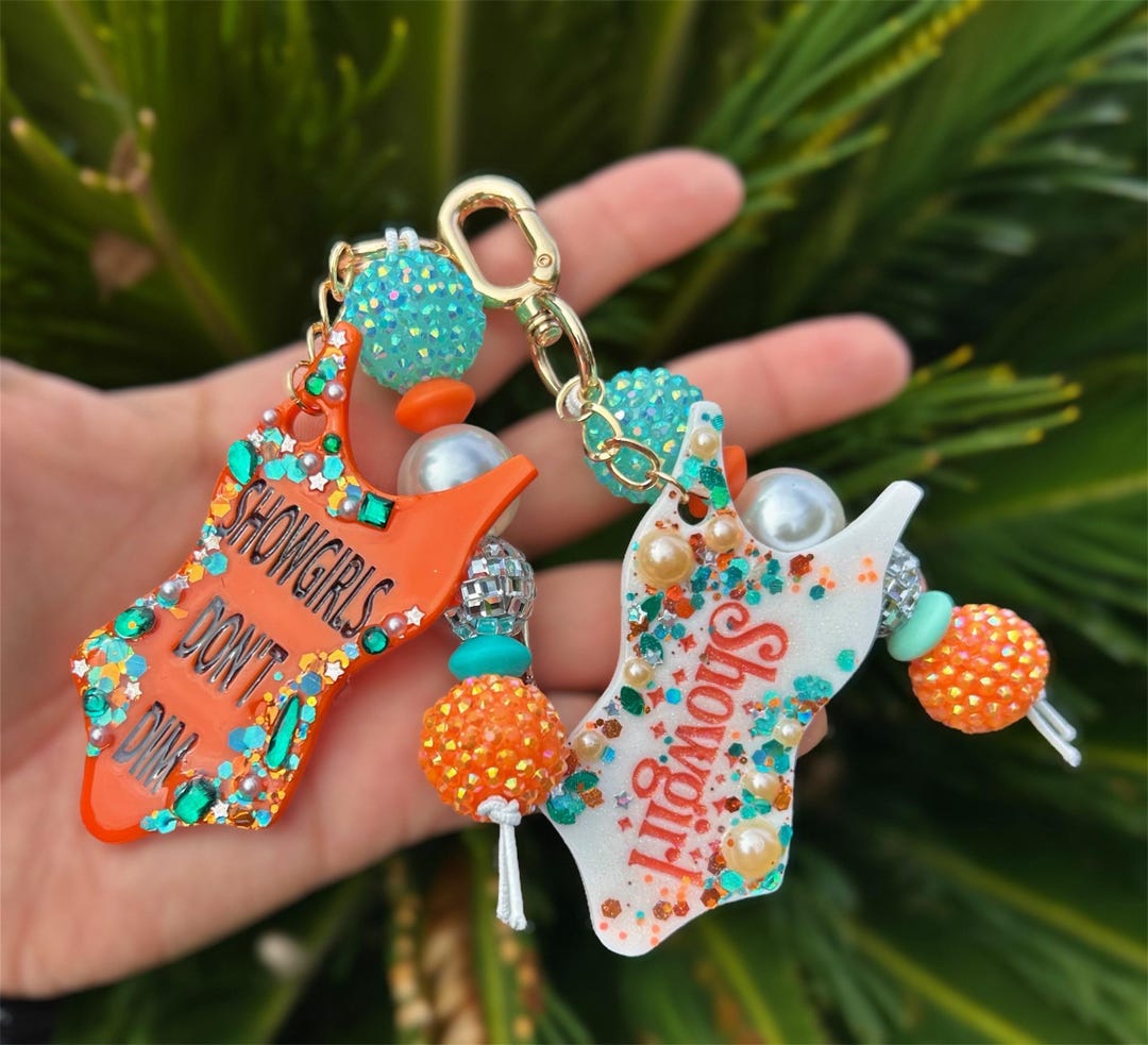 Showgirl Inspired Keyring | Swiftie Gift | Showgirls Don’t Dim | Purse ...