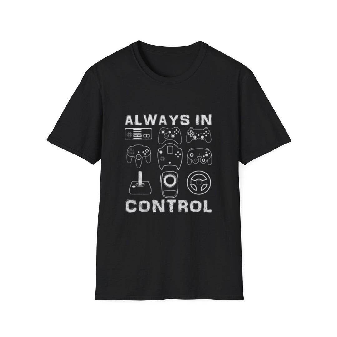 Vintage Gaming Controller T-shirt, Always in Control Softstyle Tee - Etsy