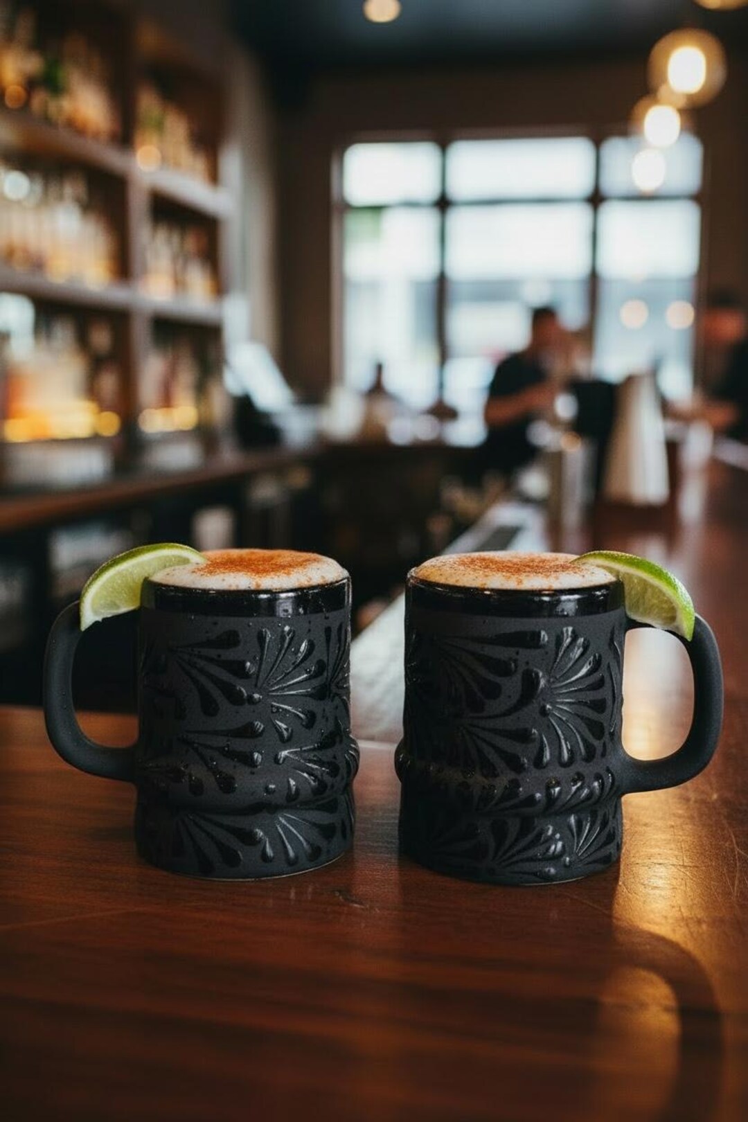 Talavera Clay Beer Mugs | Handmade Mexican Drinkware, Set of 2 ...