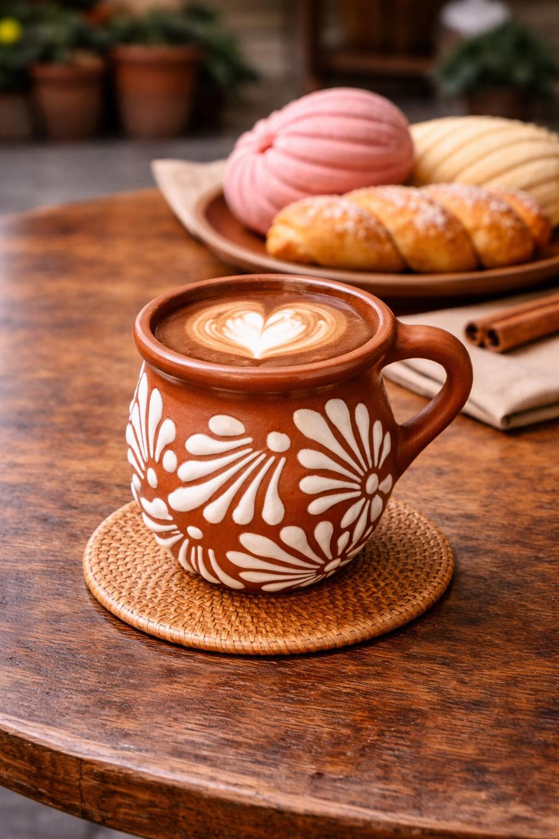 Cielito Lindo Mexican Coffee Mugs – 16 Oz | Brown & White | Lead-free ...