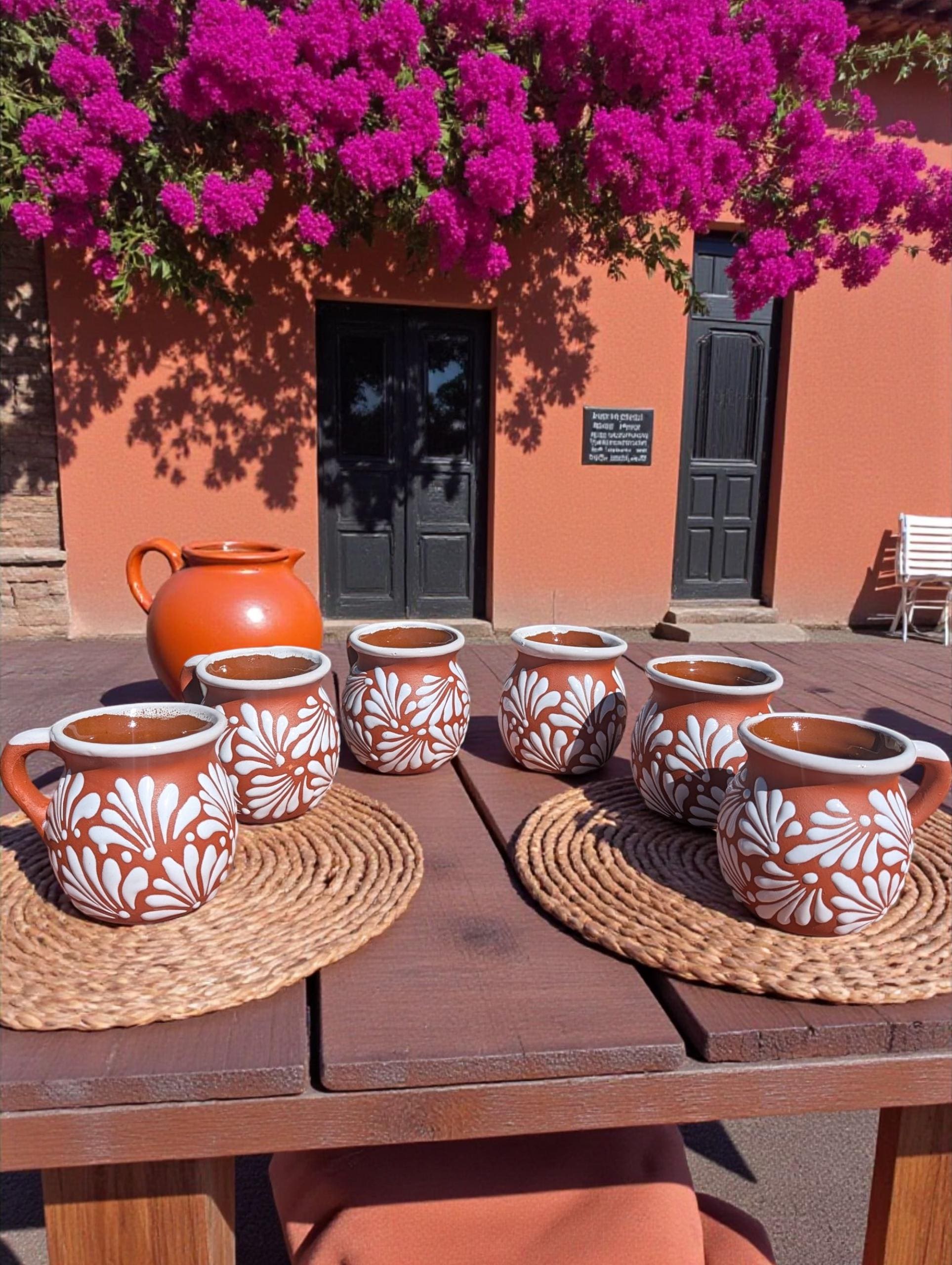 Cielito Lindo Mexican Coffee Mugs – 16 Oz | Brown & White | Lead-free ...