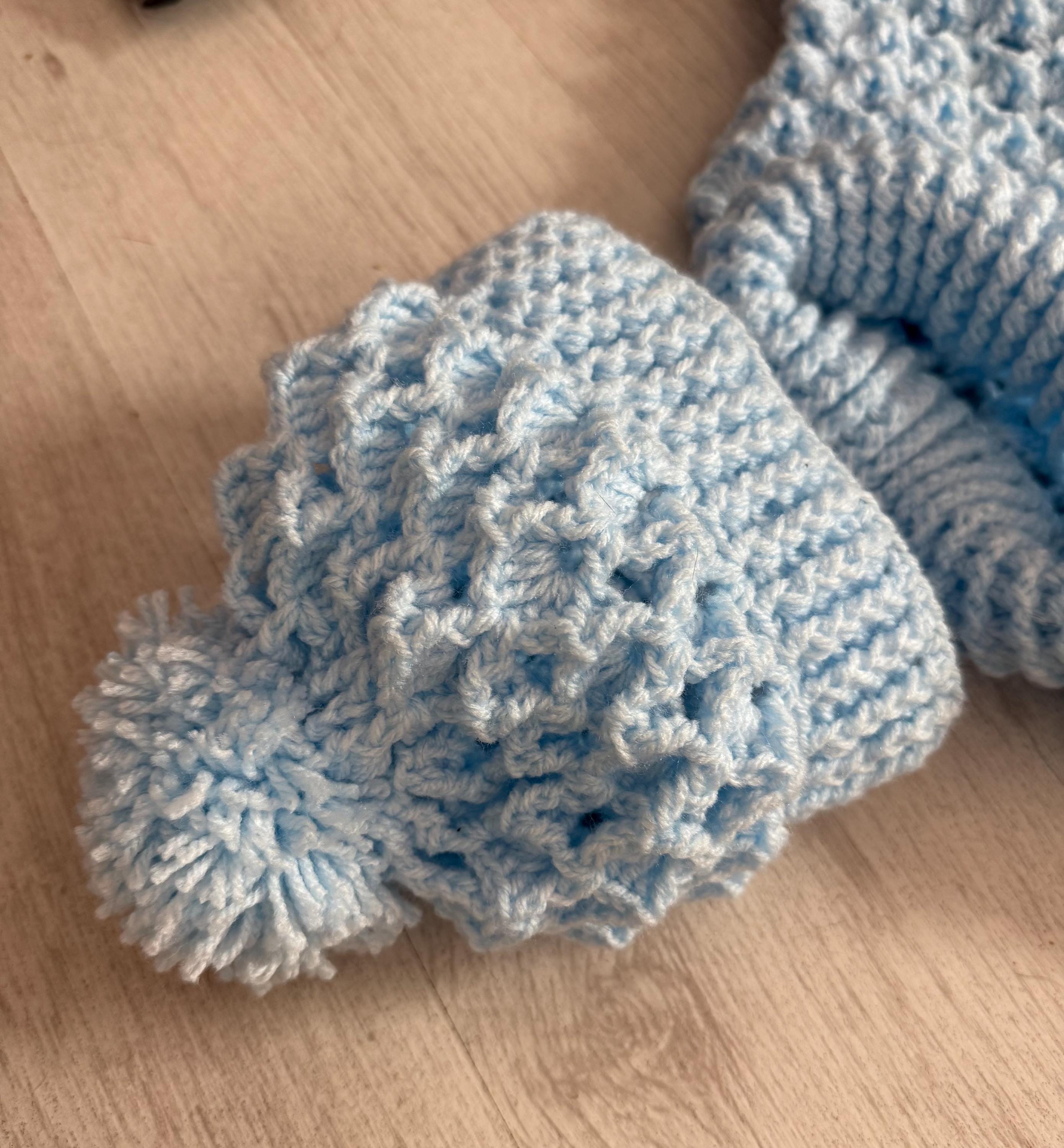 Baby Poncho Jumper & Hat - Etsy