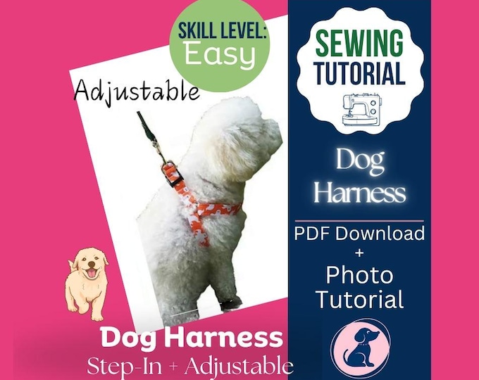 DIY Dog Harness Sewing Pattern and Full Instructions PDF Download ...