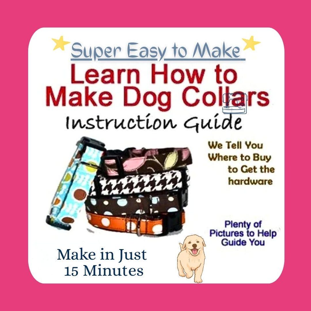 DIY Fabric Dog Collar Sewing Pattern: Adjustable Sizes (PDF Pattern) - Etsy