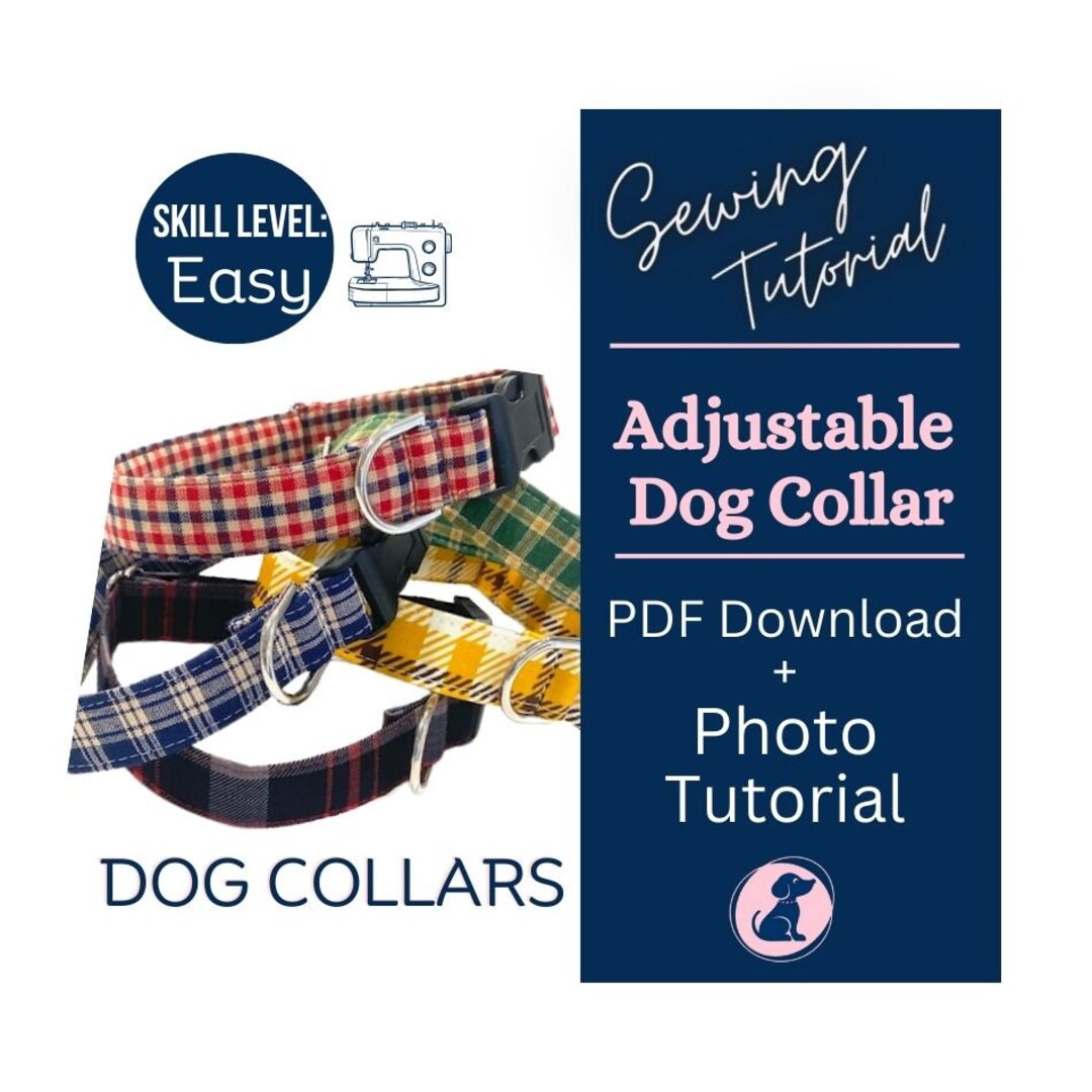 How to Make Adjustable Dog Collars, Pet Collar Pattern, Create Custom ...