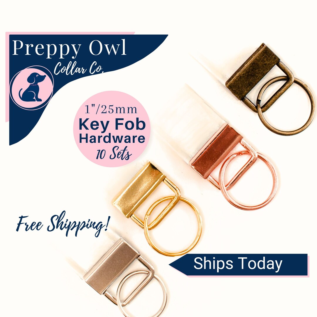 Hardware to Make Key Fobs for Summer Key Chain Supplies for DIY Key Fob ...