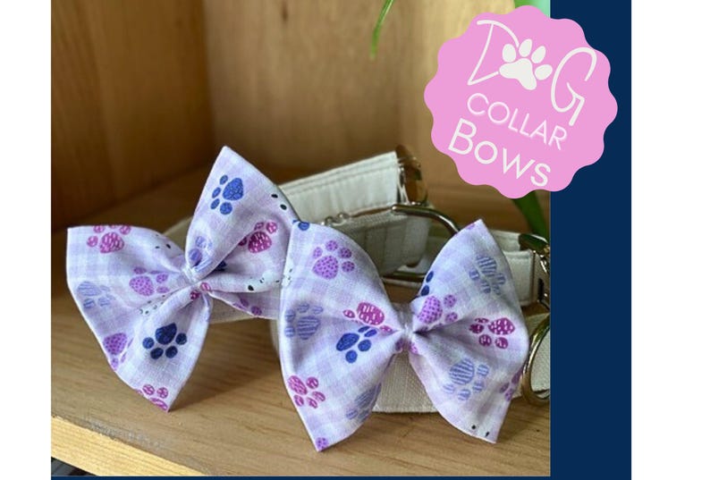No Sew Dog Bow Pattern – PDF Download, DIY Pet Collar Bow, Quick & Easy ...
