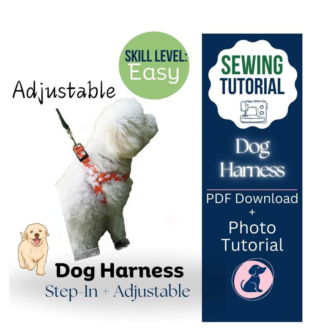 Dog Harness Sewing Pattern, Small Dog, Dog Harness Instructions, Dog ...
