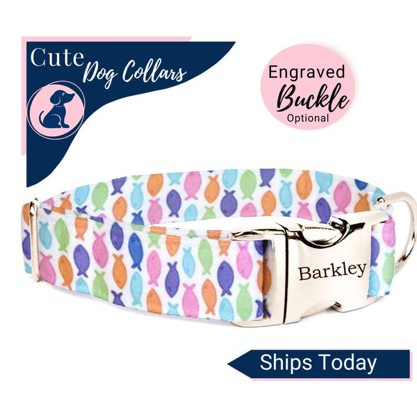 Fishing Dog Collar - Etsy