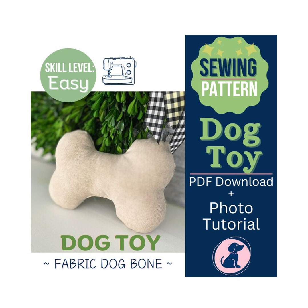 Dog Toy Bone, Dog Bone Tutorial, Make a Dog Bone Pattern, How to Make ...