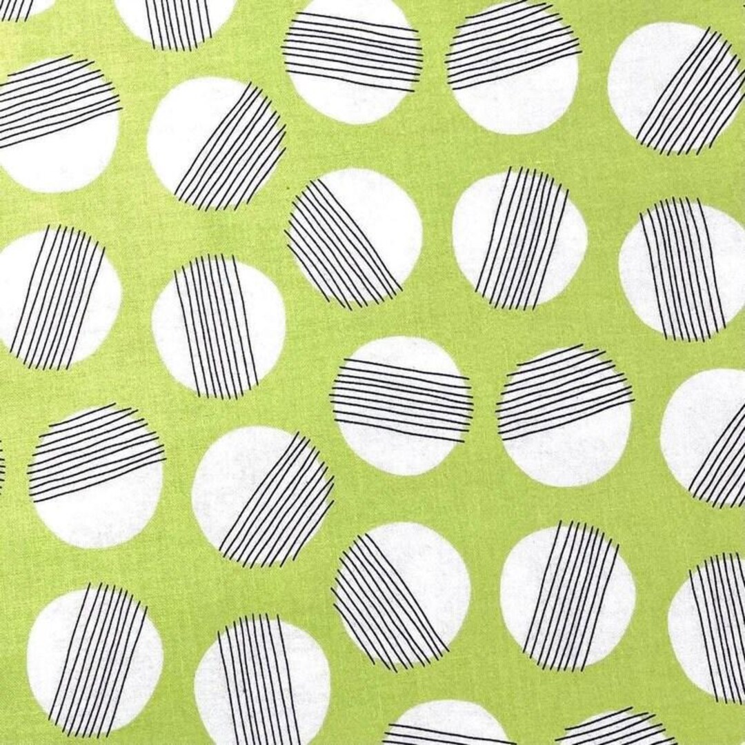 Key Lime Polka Dot Cotton Fabric: Michael Miller Quilting Material - Etsy