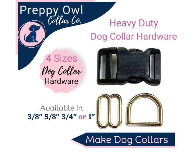 Dog Collar Hardware, Choose Your Size, Available in 4 Size, Receive Ten ...