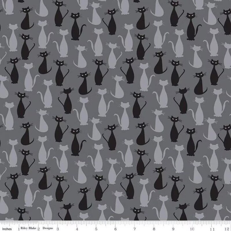 Cat Cotton Fabric - Etsy