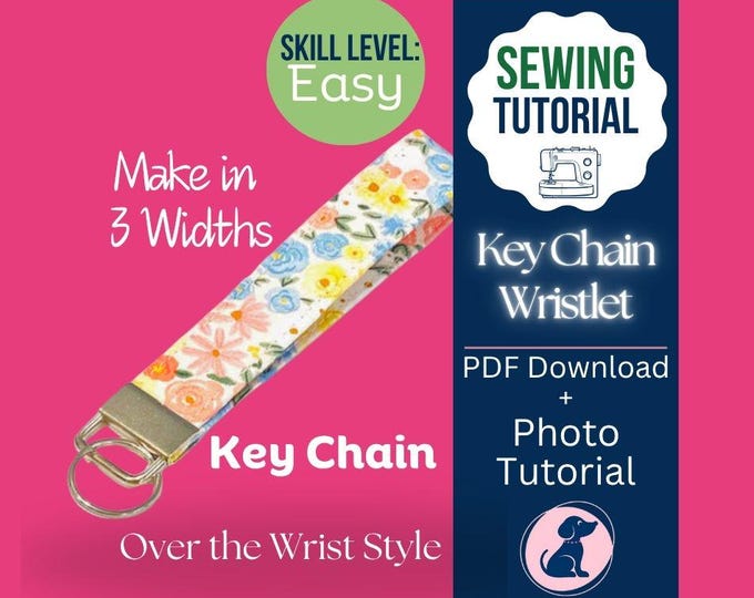 Fabric Wristlet Key Fob Keychains - Etsy