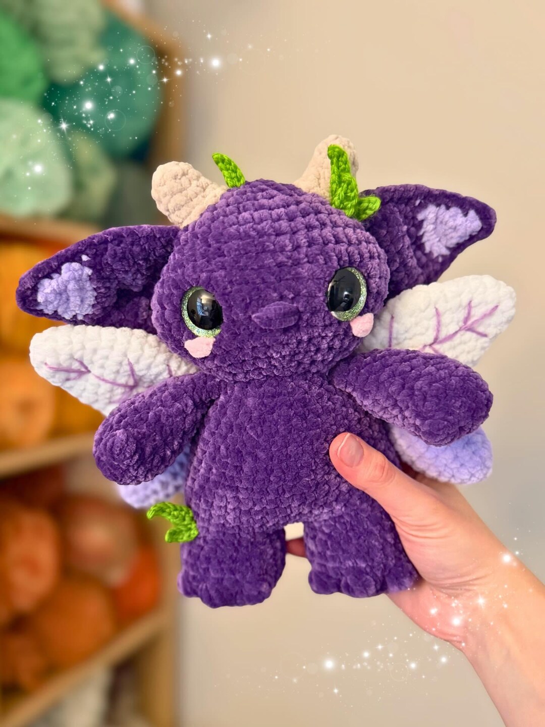 Crochet Garden Goblin Sprite Plushie - Handmade Fantasy Stuffed Animal ...